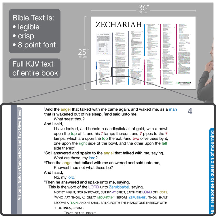 Zechariah Panorama Laminated – Fresh Look Bible