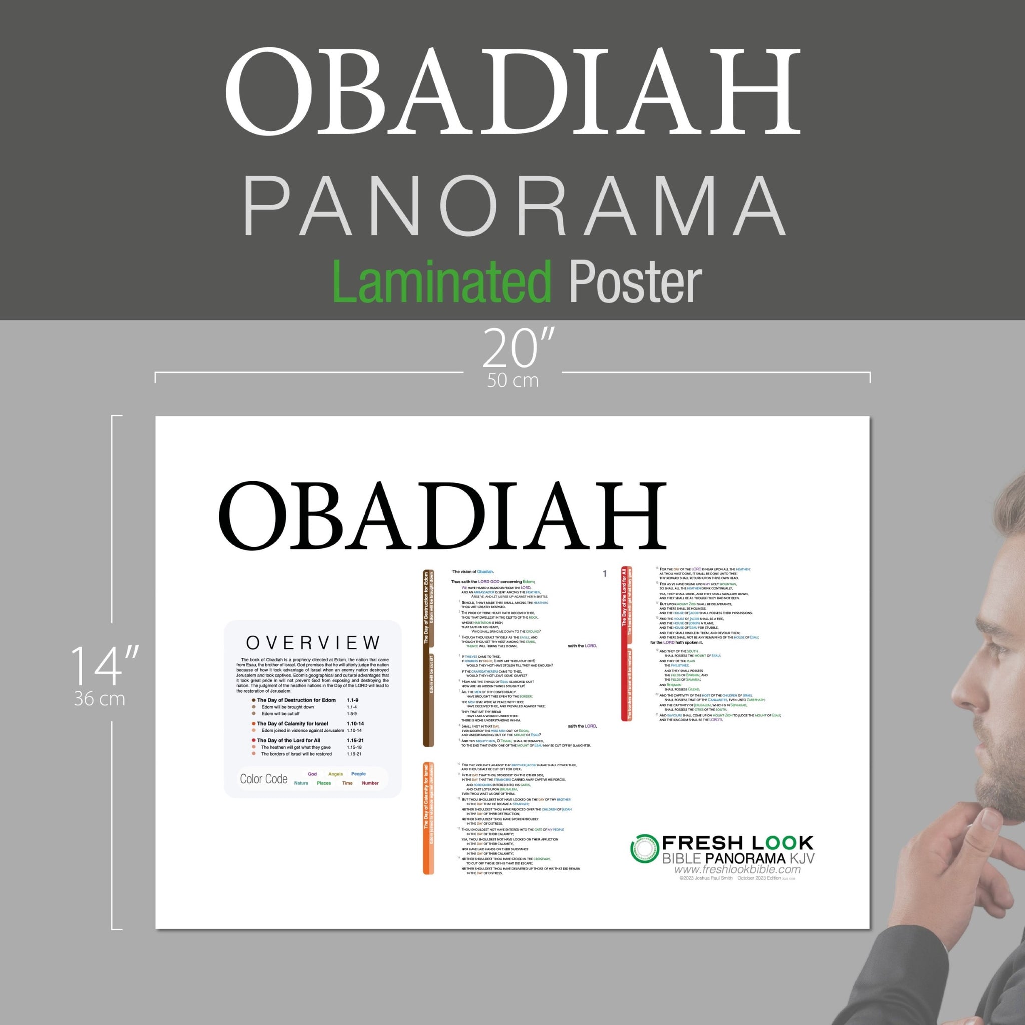 Obadiah Panorama Laminated – Fresh Look Bible