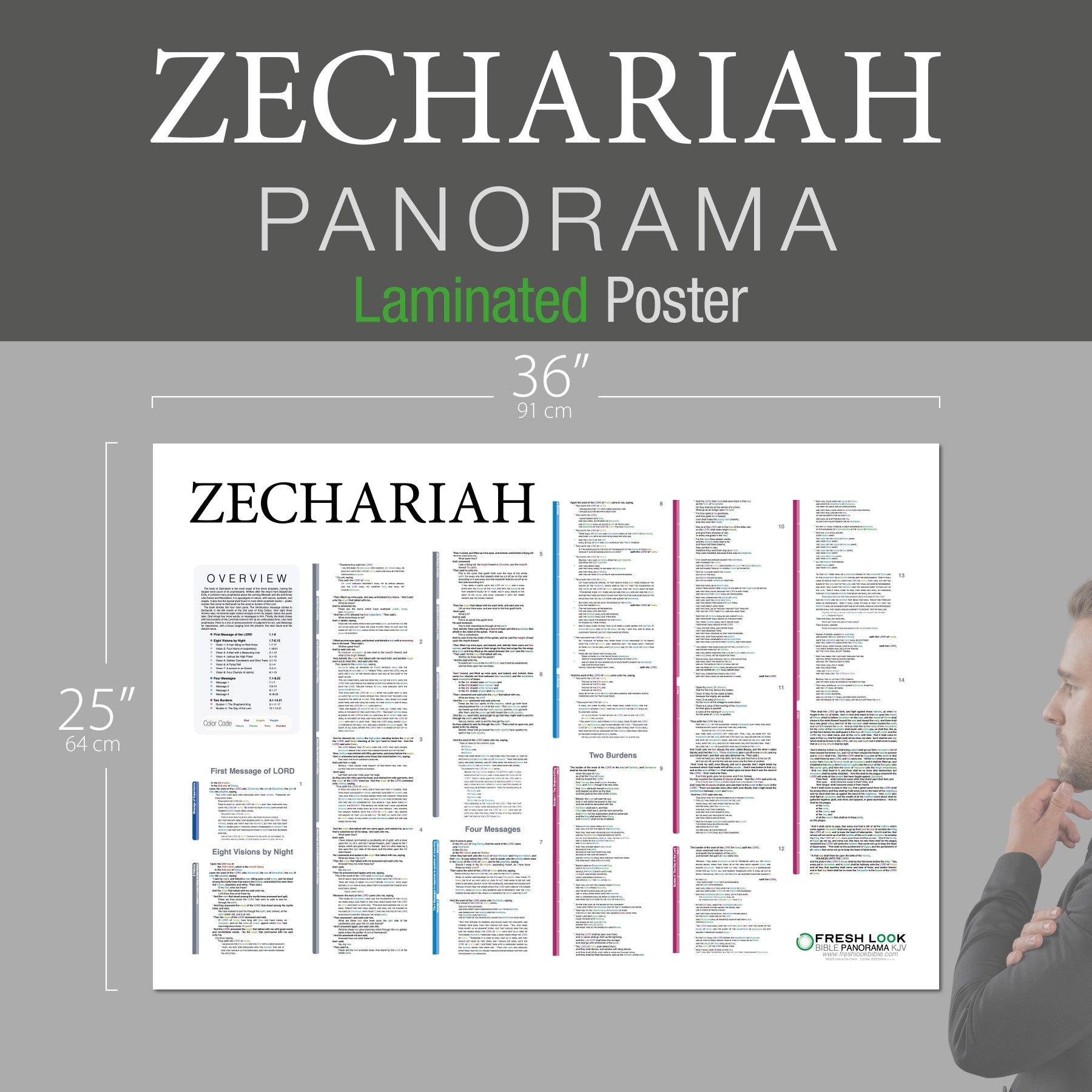 Zechariah Panorama Laminated – Fresh Look Bible